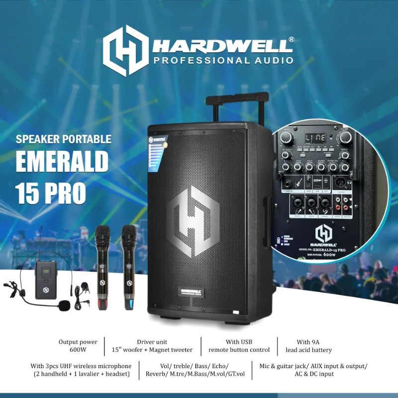 Portable Speaker Emerald 15 Pro | Hardwell