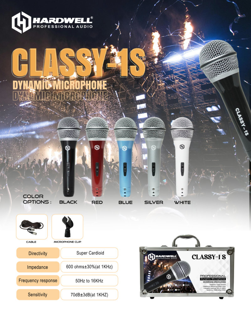 Dynamic Microphone Classy 1S | Hardwell