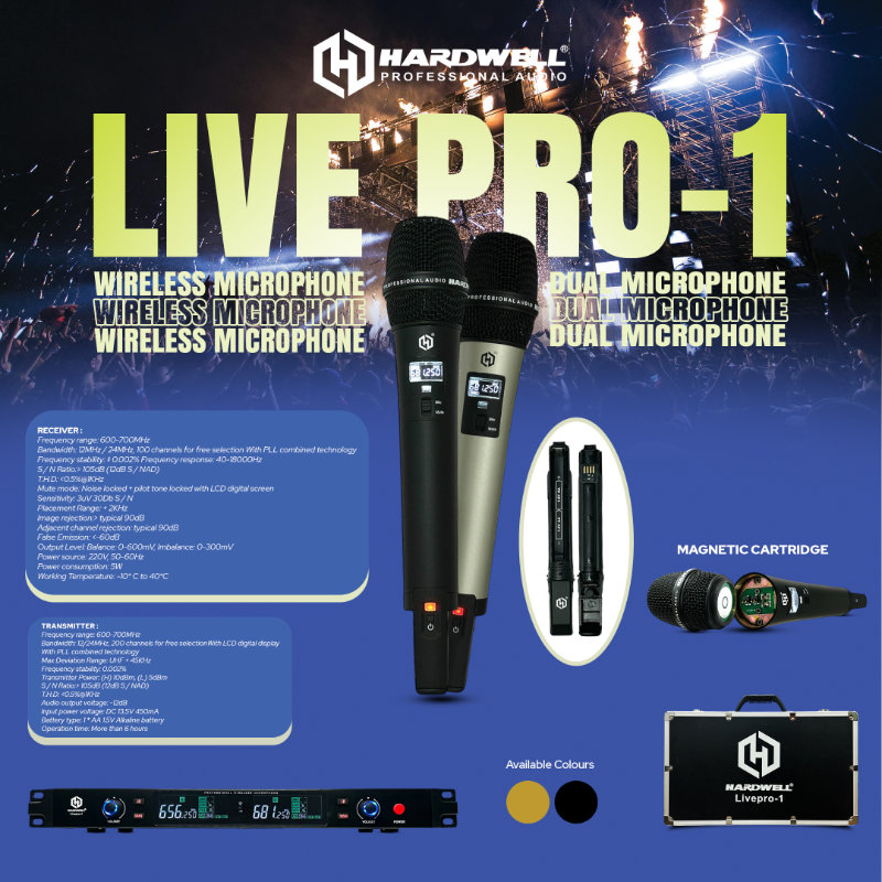 Wireless Dual Microphone Live Pro 1 | Hardwell