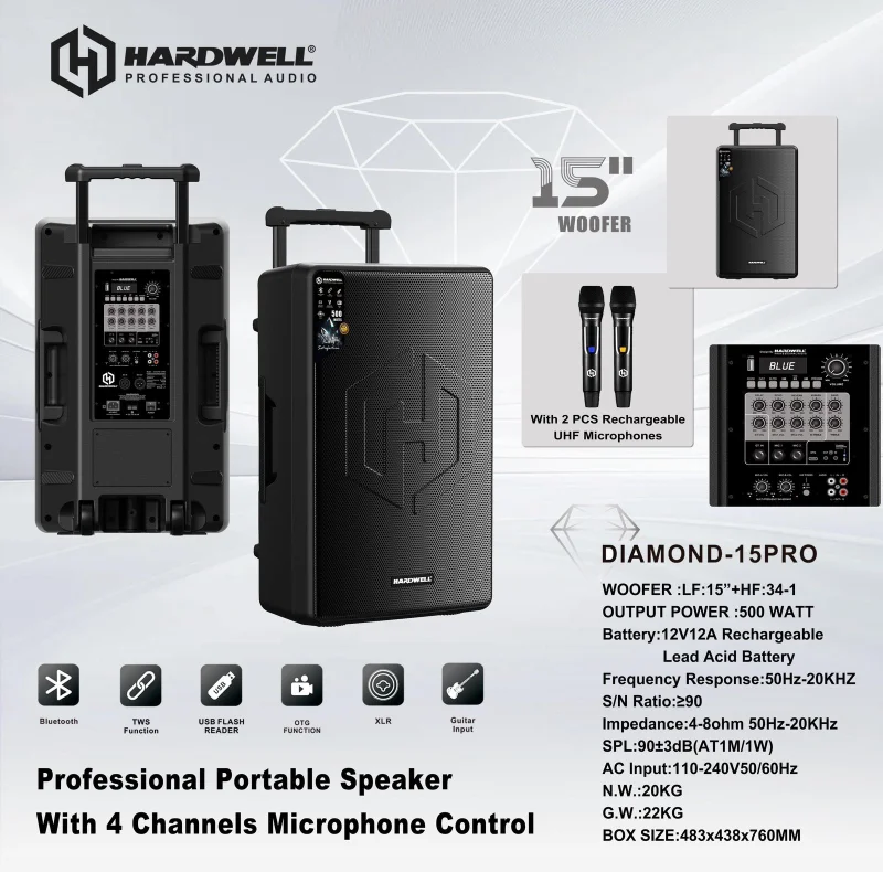 Jual Diamond 15 Pro | Hardwell Professional Audio