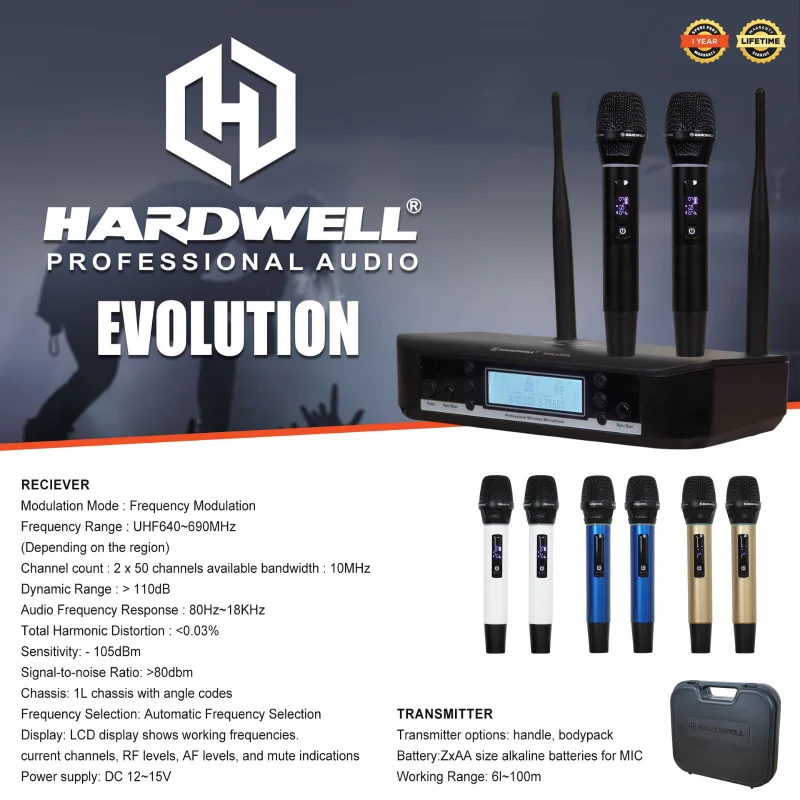 Jual Mic Wireless Hardwell Evolution | Hardwell