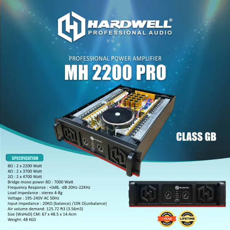 Jual Amplifier MH 2200 Pro | Hardwell Professional Audio