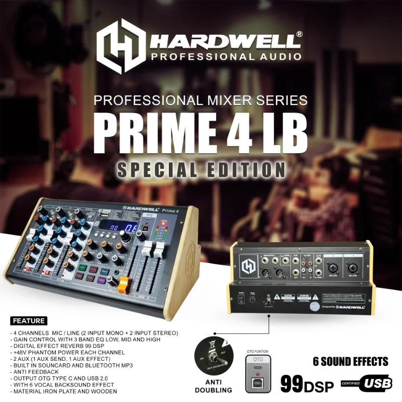 Jual Mixer Prime 4 LB | Hardwell Professional Audio
